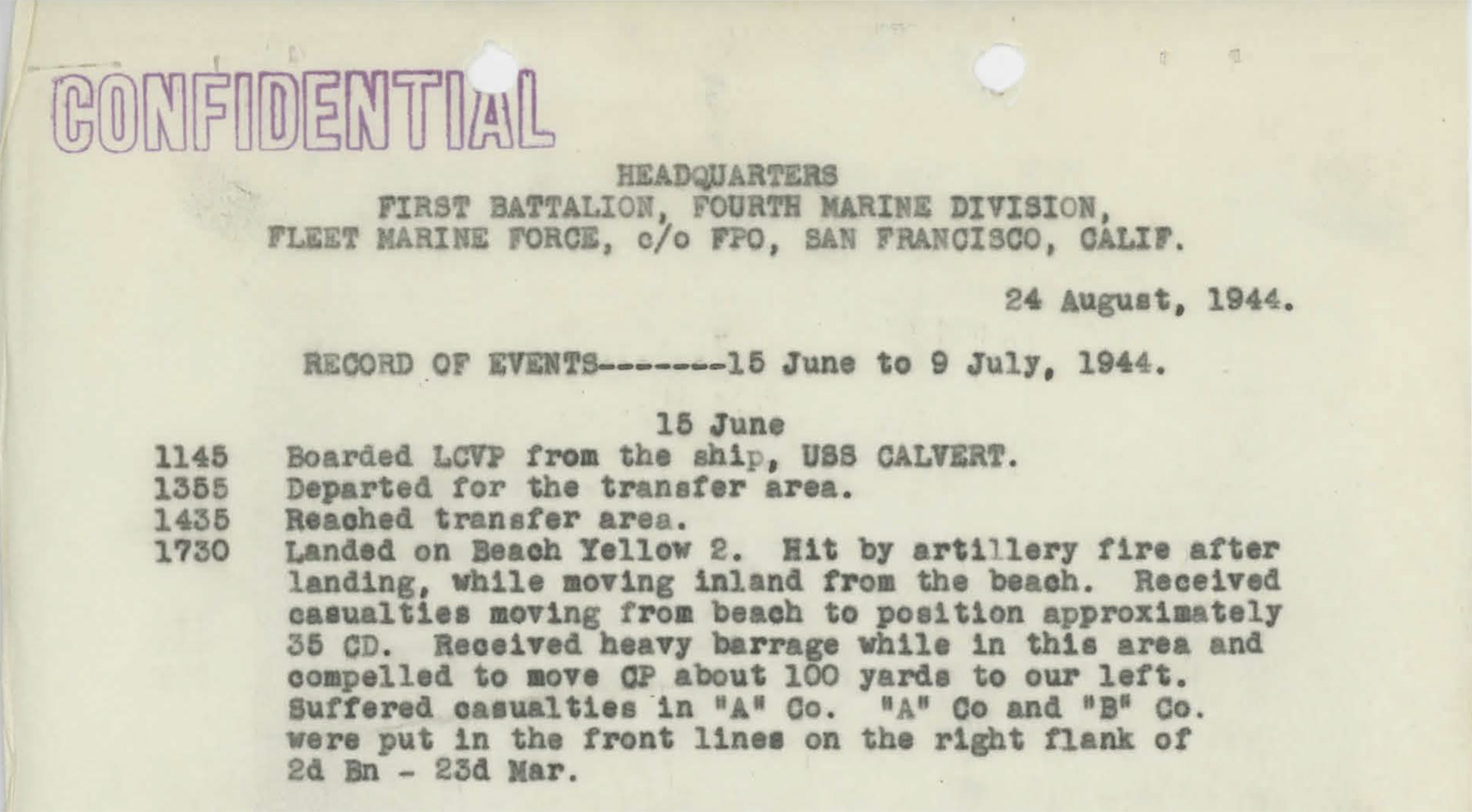 World War II Research & Articles - 1-24thmarines.com